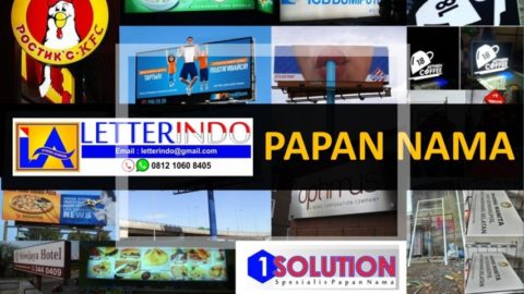 Harga Huruf Timbul, Plat Etching, Letter Box, Papan Nama Reklame | Jasa ...